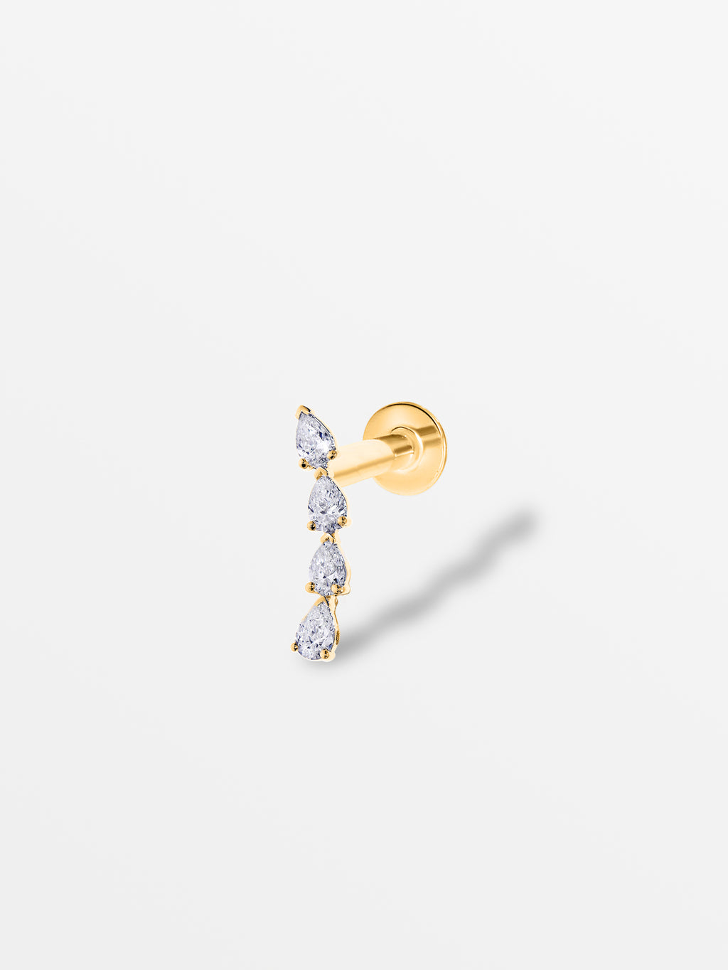 Quadruple Pear Piercing with Diamonds – Culet Jewellery